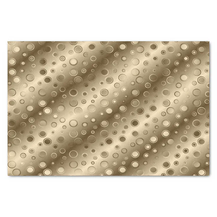 Gold Circle Champagne Bling tissue paper | Zazzle