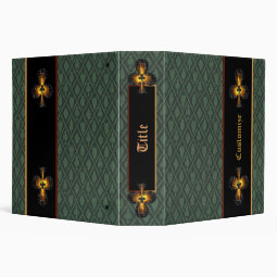 Gold Clover Card Suits Binder | Zazzle