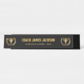 Gold Coach Desk Name Plate | Zazzle