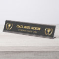Gold Coach Desk Name Plate | Zazzle