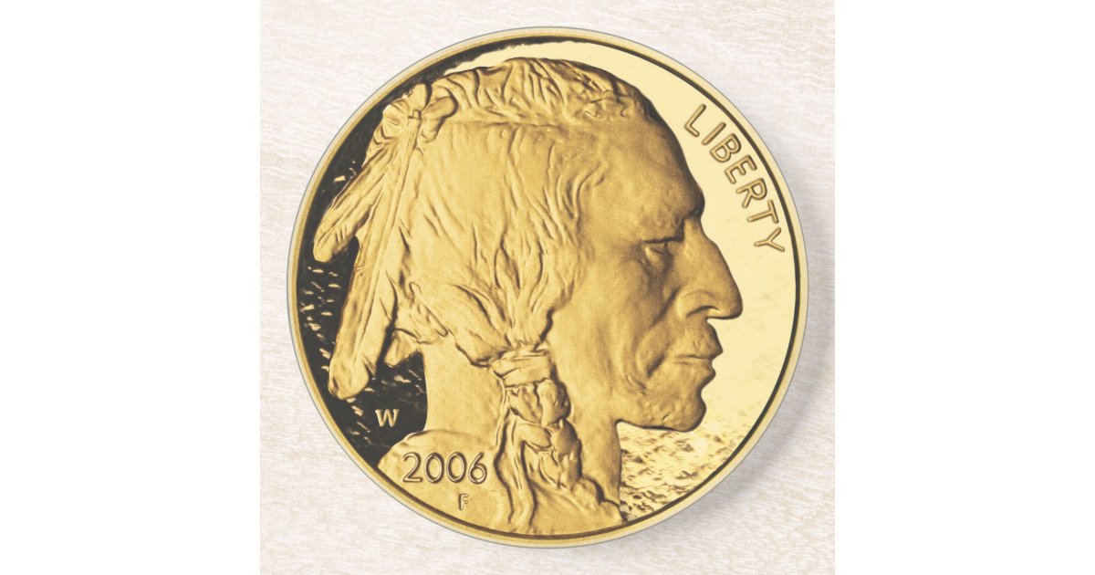 Gold Coin Coaster | Zazzle