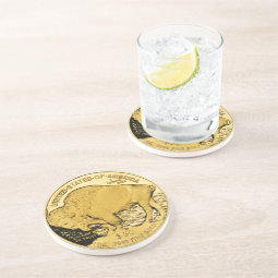 Gold Coin Coaster | Zazzle