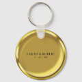 Gold Coin Elegant Luxury Bridesmaid Wedding Favor Keychain | Zazzle