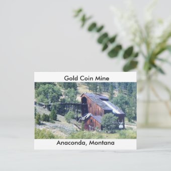 Gold Coin Mine Postcard | Zazzle