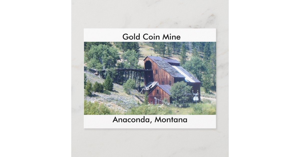 Gold Coin Mine Postcard | Zazzle
