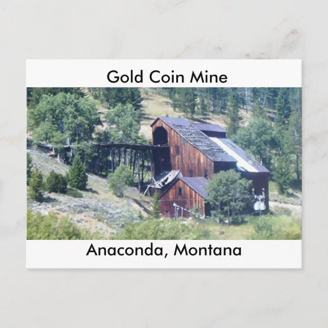 Gold Coin Mine Postcard | Zazzle