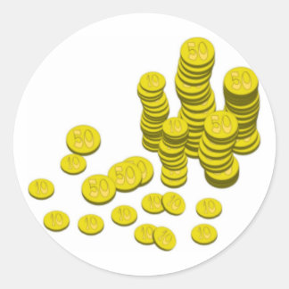 Gold Coin Stickers | Zazzle