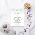Gold Confetti Calligraphy Two Become One Wedding Foil Invitation | Zazzle