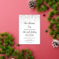 Gold Confetti Calligraphy Two Become One Wedding Foil Invitation | Zazzle