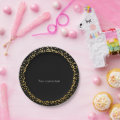 Gold Confetti Elegant Glamour Dots Party Plates | Zazzle