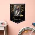 Gold Confetti Graduation Graduate Photo Pennant | Zazzle
