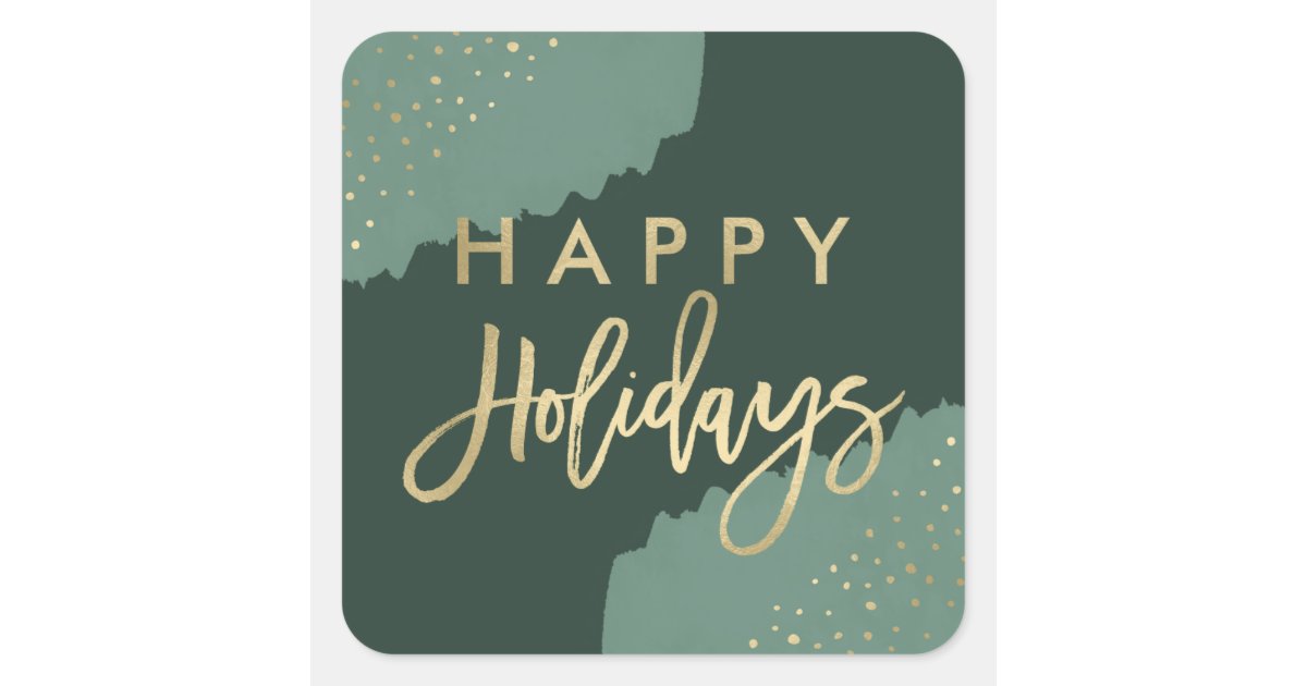 Gold Confetti | Holiday Stickers | Zazzle