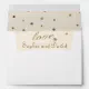 Gold Confetti Love Champagne Wedding Envelope | Zazzle
