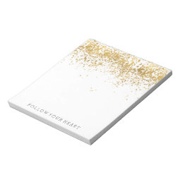 Gold Confetti Notepad | Zazzle