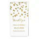 Gold Confetti Wedding Labels | Zazzle