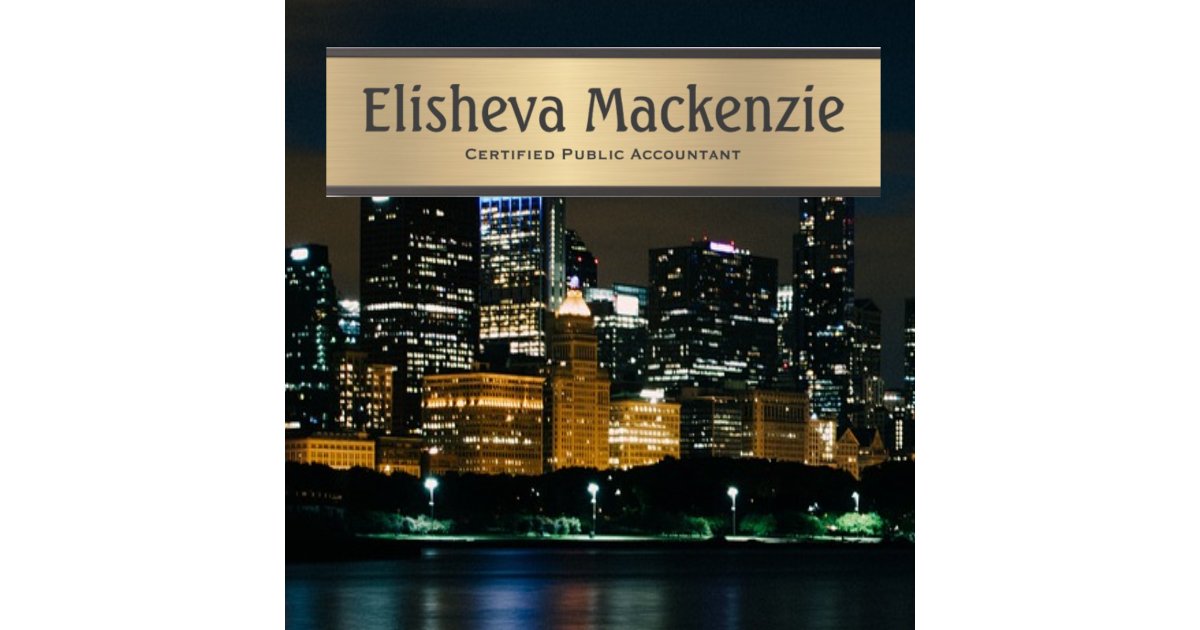 Gold CPA Office Door Sign Name Plate | Zazzle