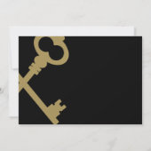 Gold Crossed Skeleton Keys Card | Zazzle