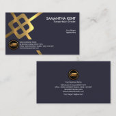 Gold Crossroad Logistic Routes Transportation Business Card | Zazzle