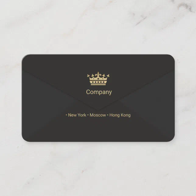 Gold Crown Business Card | Zazzle