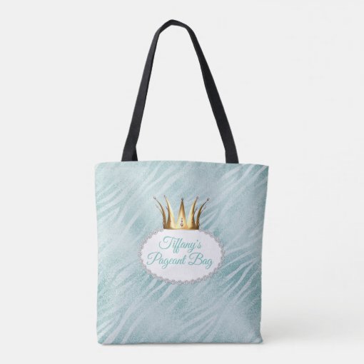 Gold Crown Custom Pageant Tote Bag | Zazzle
