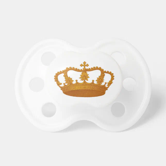 GOLD Crown Gift Item Template You Personalize Pacifier | Zazzle