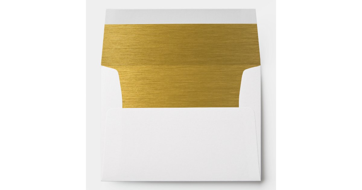 Gold Custom Envelope | Zazzle