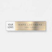 Gold Custom Logo Executive Business Professional Door Sign | Zazzle