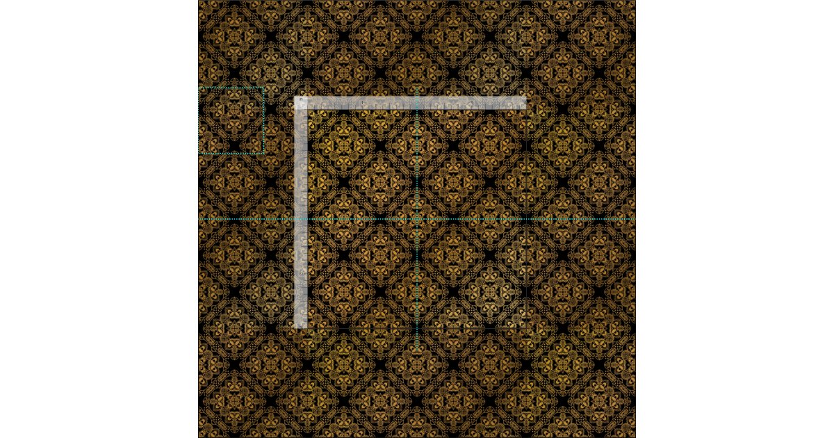 Gold Damask Medallion Pattern Fabric | Zazzle