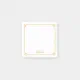 Gold Decorative Border Script Post it Notes | Zazzle