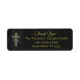 Gold Decorative Cross Thank You Label | Zazzle