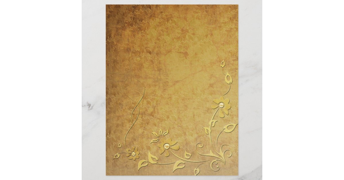 Gold Detail Letterhead | Zazzle