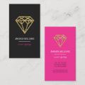 Gold Diamond Business Card | Zazzle