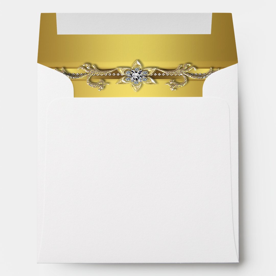 Gold Diamond Envelope | Zazzle