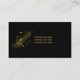 Gold & Diamonds Initial M Stardust Business Card | Zazzle