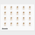 Gold Disco Ball 'Disco Baby' Baby Shower Classic Round Sticker | Zazzle