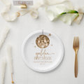 Gold Disco Ball Golden Birthday Party Paper Plates | Zazzle
