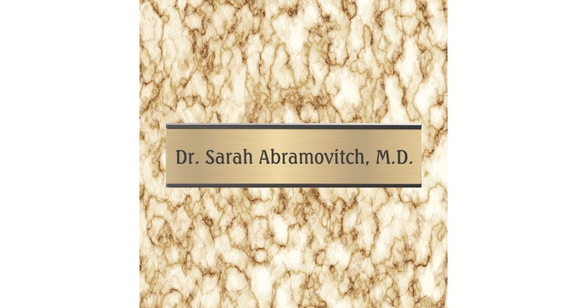 Gold Doctor Doctor's Door Office Sign Signs | Zazzle