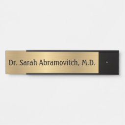 Gold Doctor Doctor's Door Office Sign Signs | Zazzle