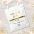 Gold Doctorate PhD Graduation Ceremony Party Favor Bag | Zazzle