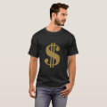Gold Dollar Sign T-Shirt | Zazzle