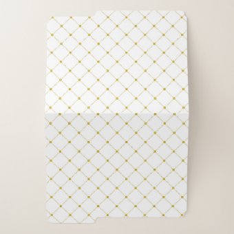 Gold dots and lines geometric pattern file folder | Zazzle