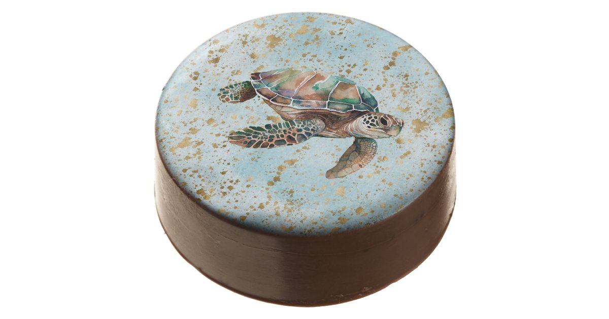 Gold Dream Sea Turtle Chocolate Covered Oreo | Zazzle