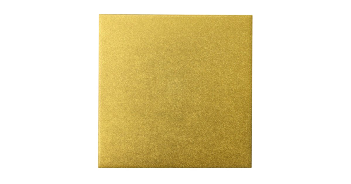 GOLD DUST (a precious metal color) ~ Ceramic Tile | Zazzle