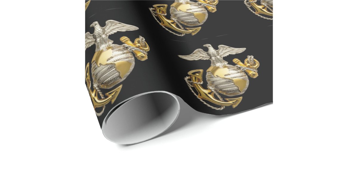Gold EGA- US Marine Corps Wrapping Paper | Zazzle