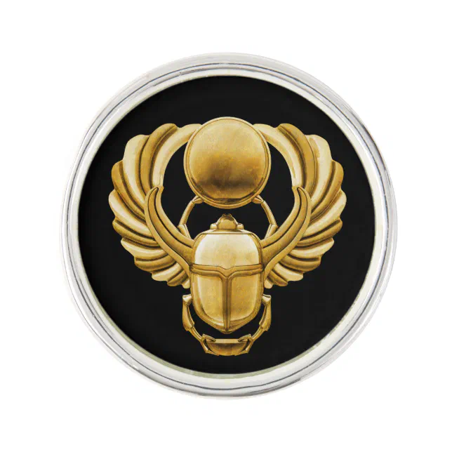 Gold Egyptian Scarab Lapel Pin | Zazzle