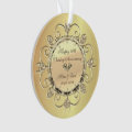 Gold Elegant Diamonds 50th Wedding Anniversary Ornament | Zazzle