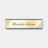 Gold Elegant Modern Professional Office Door Sign | Zazzle