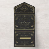 Gold Elegant Tarot Card Wedding Invitation | Zazzle