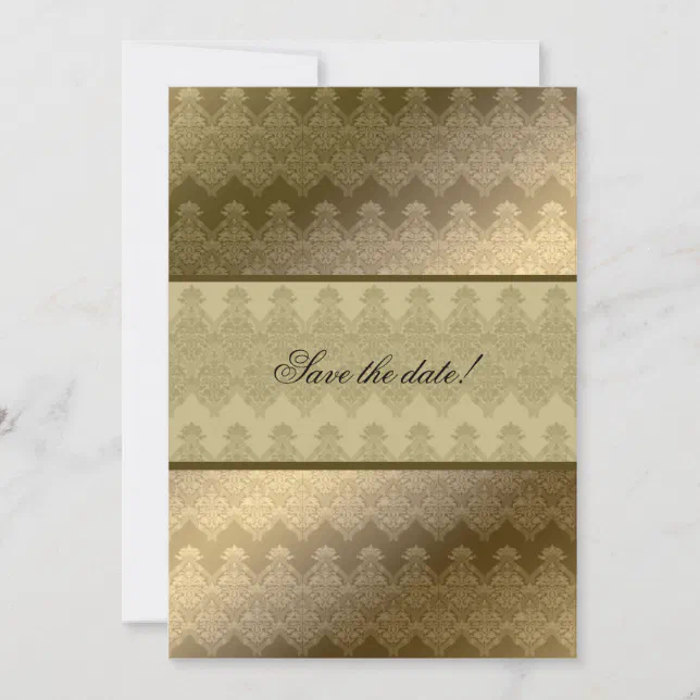 Gold Embossed Look Renaissance Wedding Invitation | Zazzle