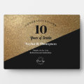 Gold Employee years of service recognition logo Plaque | Zazzle